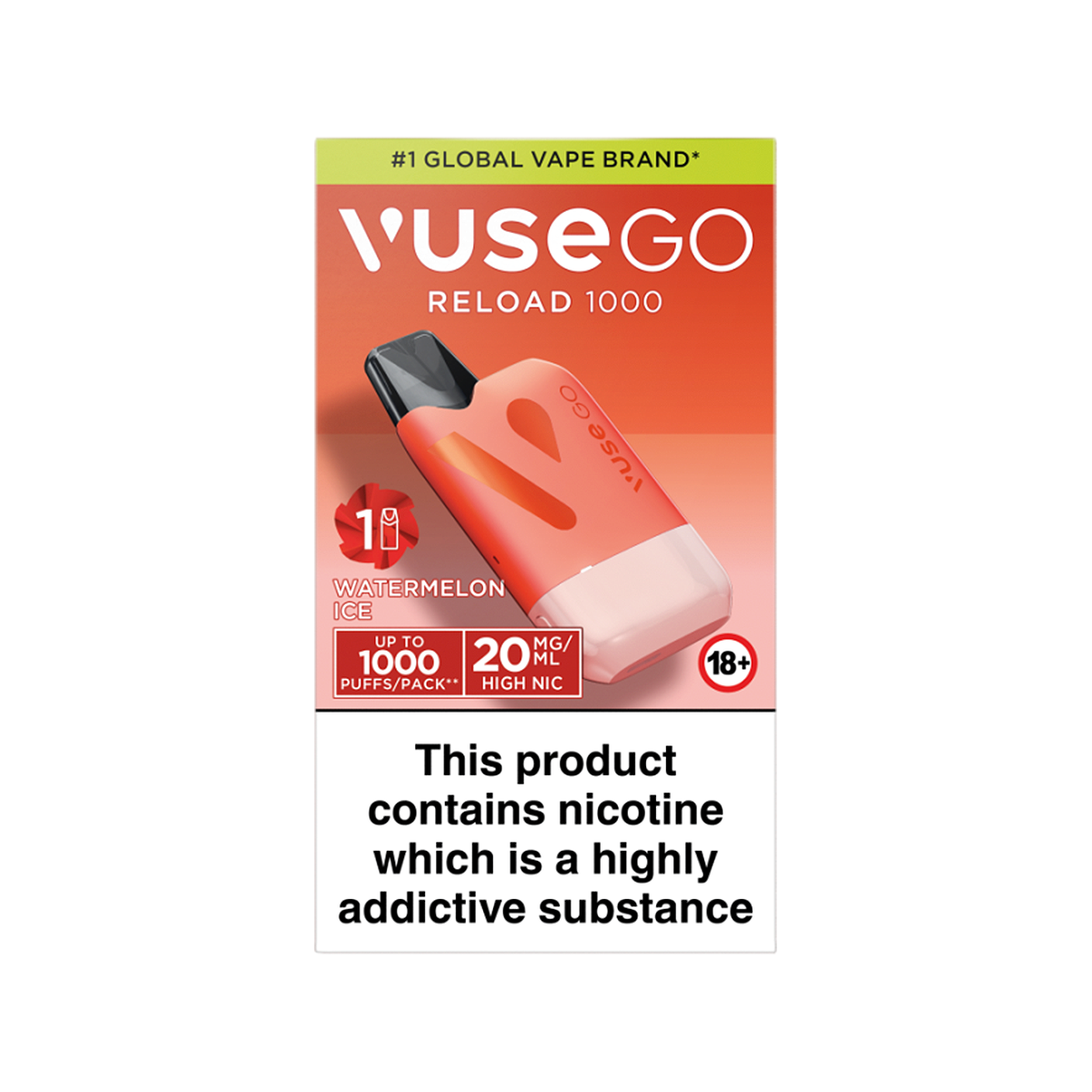 Orange Watermelon Ice Vuse Go Reload Kit | 3 Vuse Pro Pods for £15 – Vape Shop