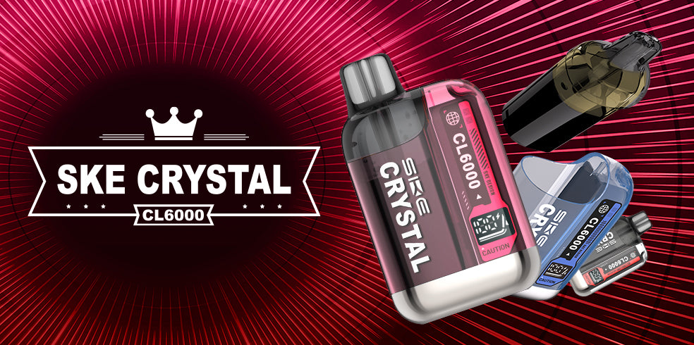 SKE Crystal CL6000 Big Puff Vape Kit & Pre-Filled Pods – Vape Shop