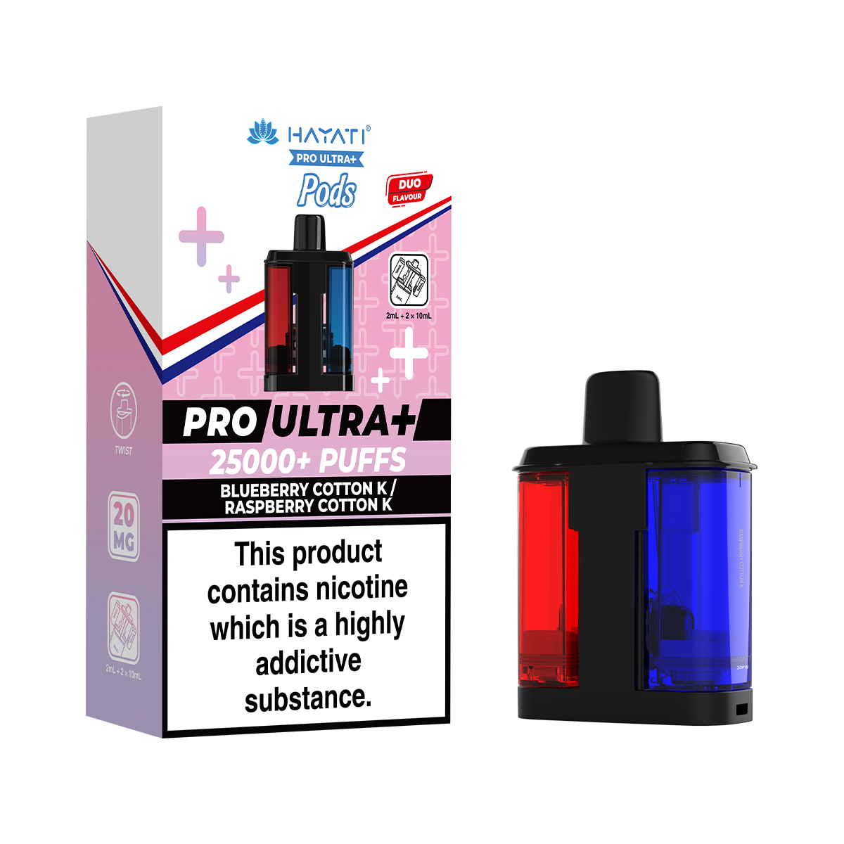 Blueberry Cotton K / Raspberry Cotton K Hayati Pro Ultra Plus Refill P ...