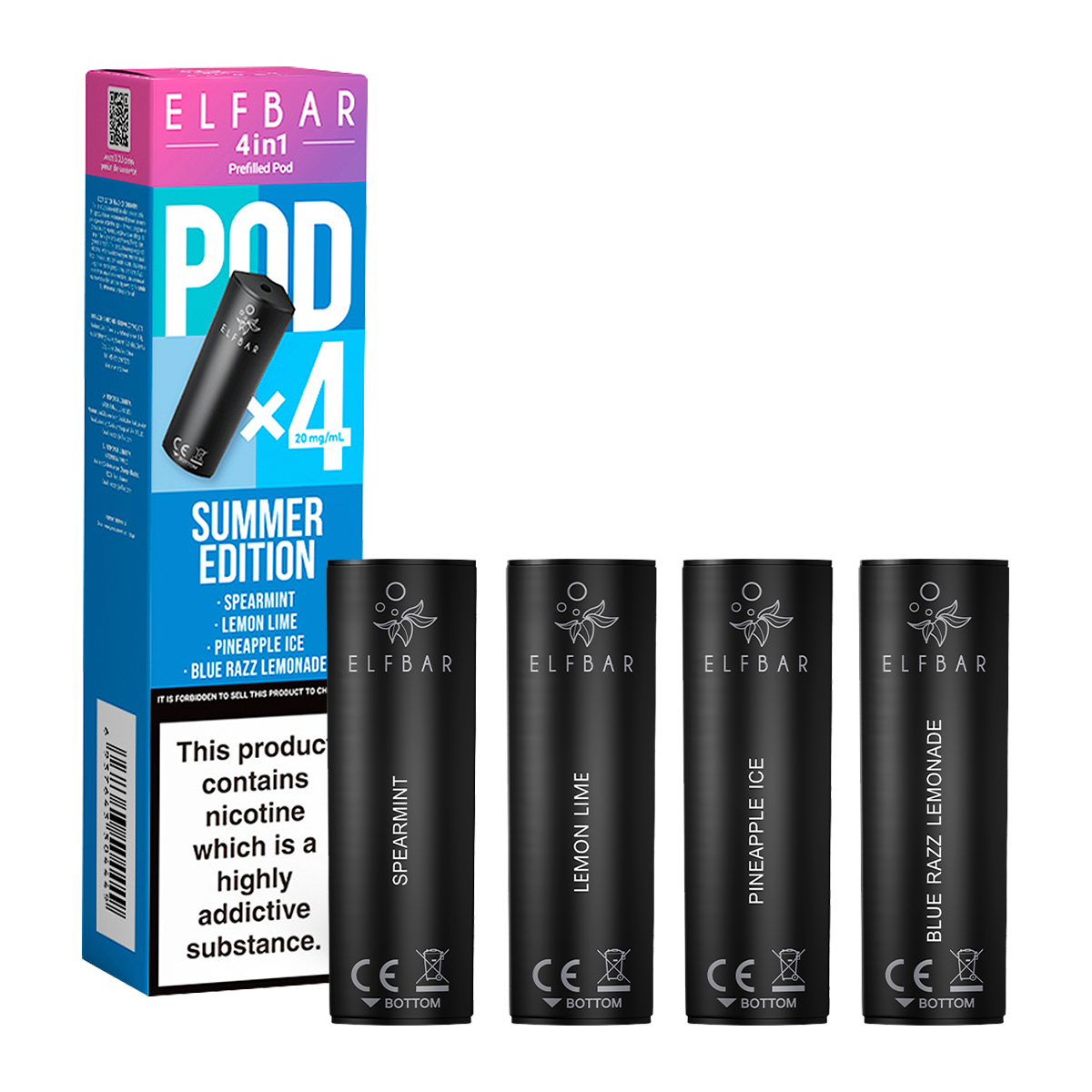 Summer Edition Elfbar 4in1 Pods | Any 3 Pods For £25 – Vape Shop