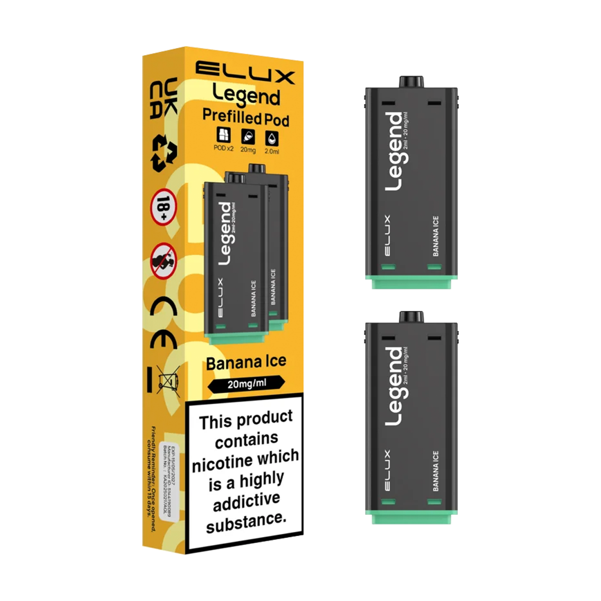 Banana Ice Elux Legend 1500 Pods – Vape Shop