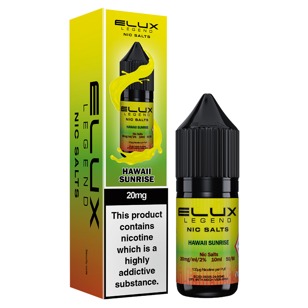 Hawaii Sunrise Nic Salt by Elux 10ml | Any 3 For £10 – Vape Shop