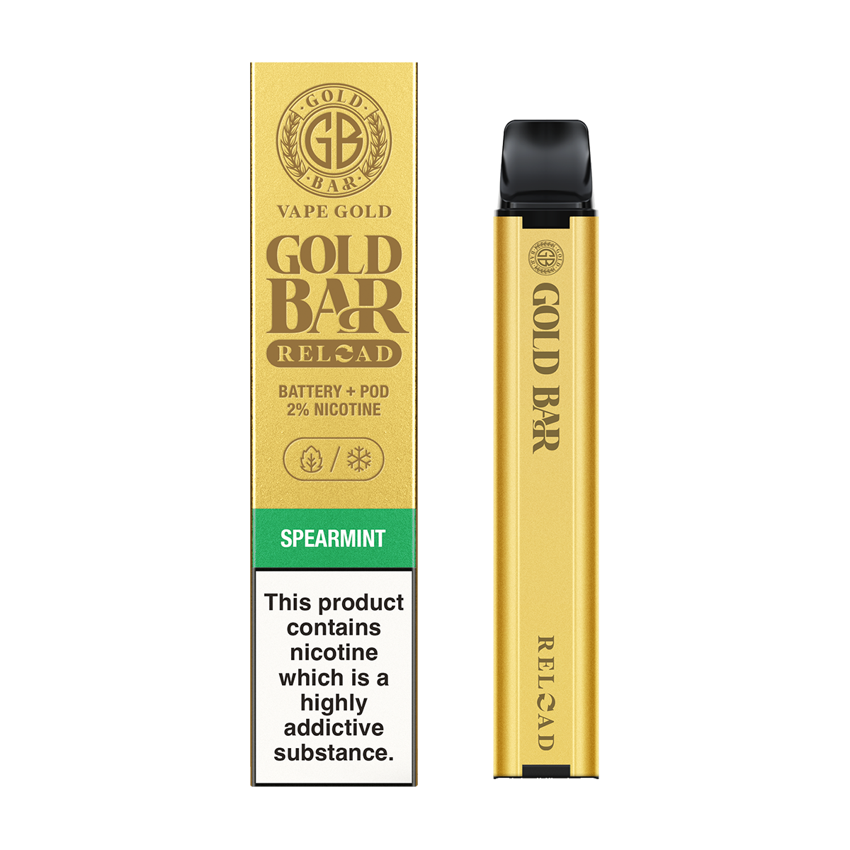 Spearmint Gold Bar Reload Prefilled Pod Kit | Shop 3 Pods For £15 ...