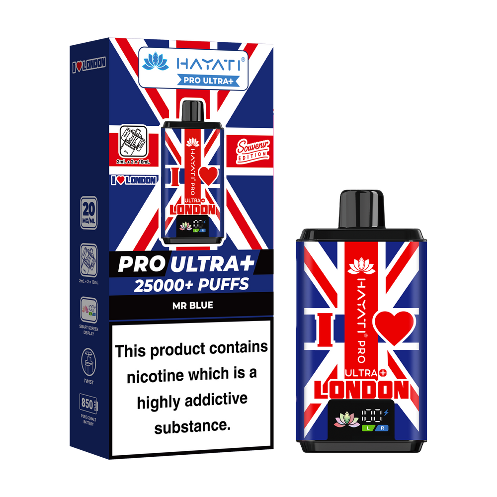 Hayati Pro Ultra Plus 25000 London Souvenir Edition | 25K Puffs – Vape Shop