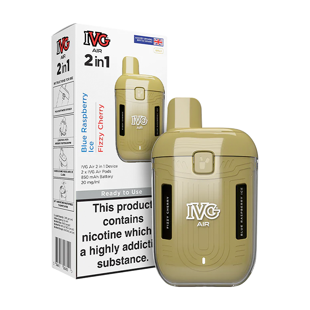 IVG Air 2 in 1 Vape Kit | 1200 Puffs – Vape Shop