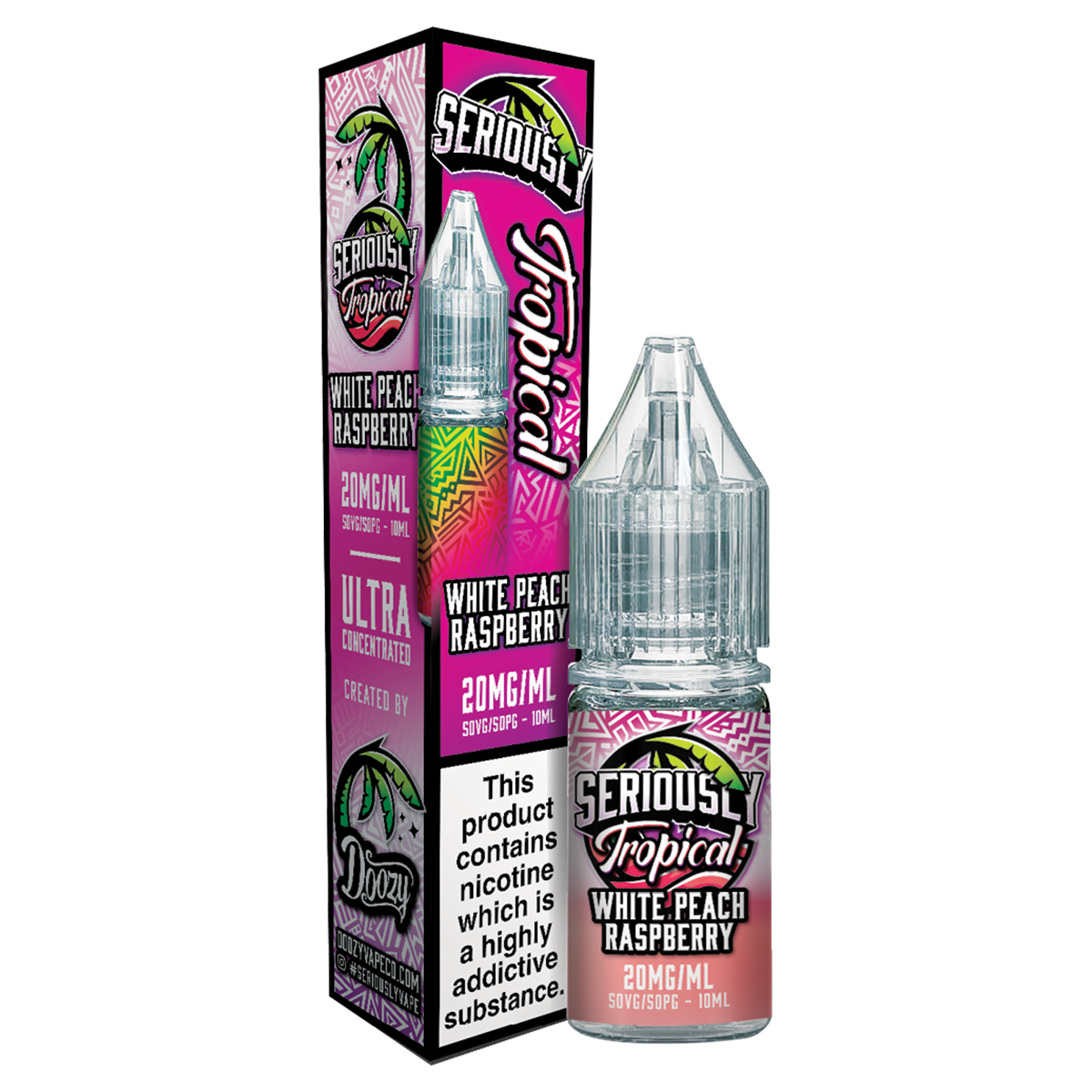 White Peach Raspberry Nic Salt by Seriously Tropical - 10ml – Vape Shop