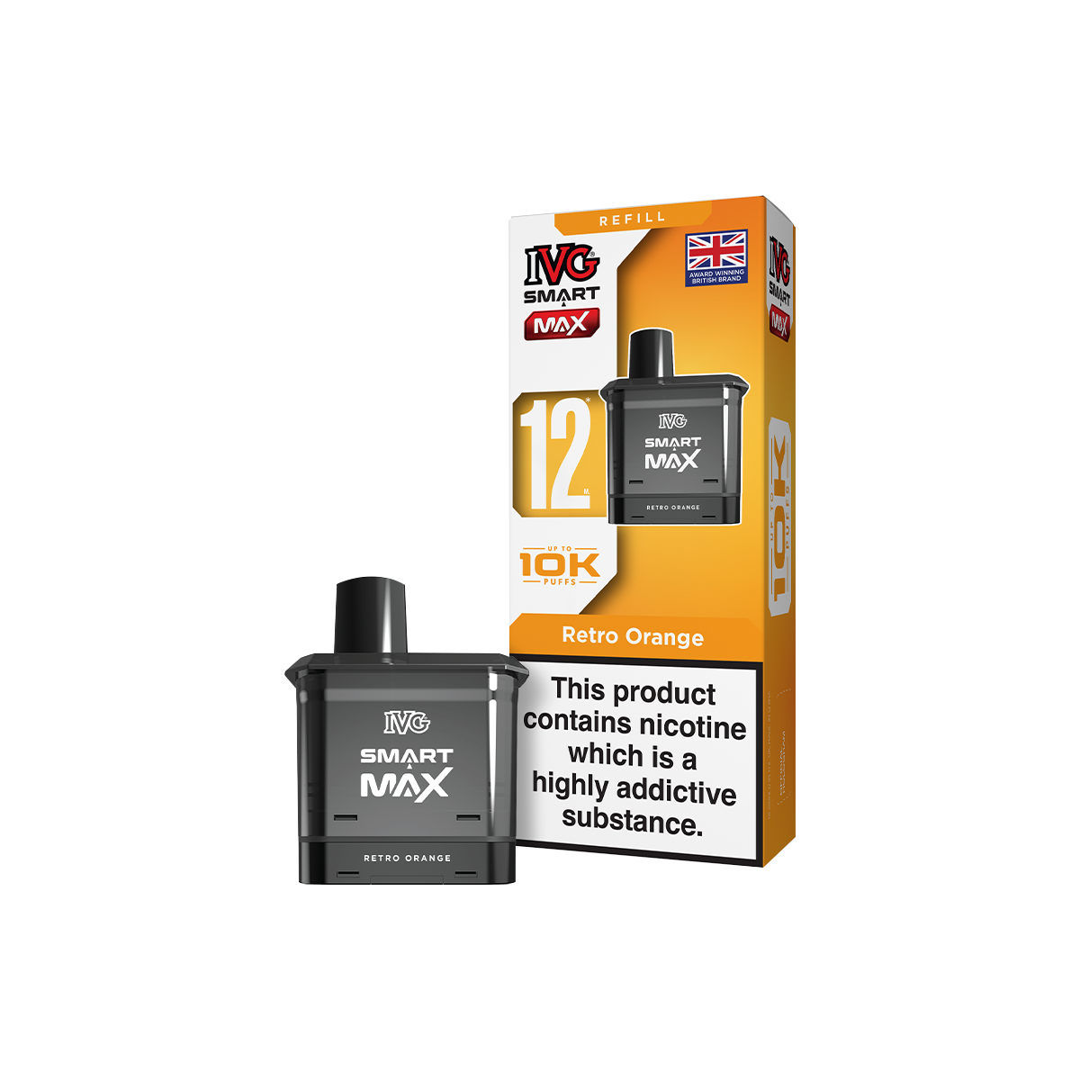 Retro Orange IVG Smart Max Refill Pack | Prefilled Pods – Vape Shop