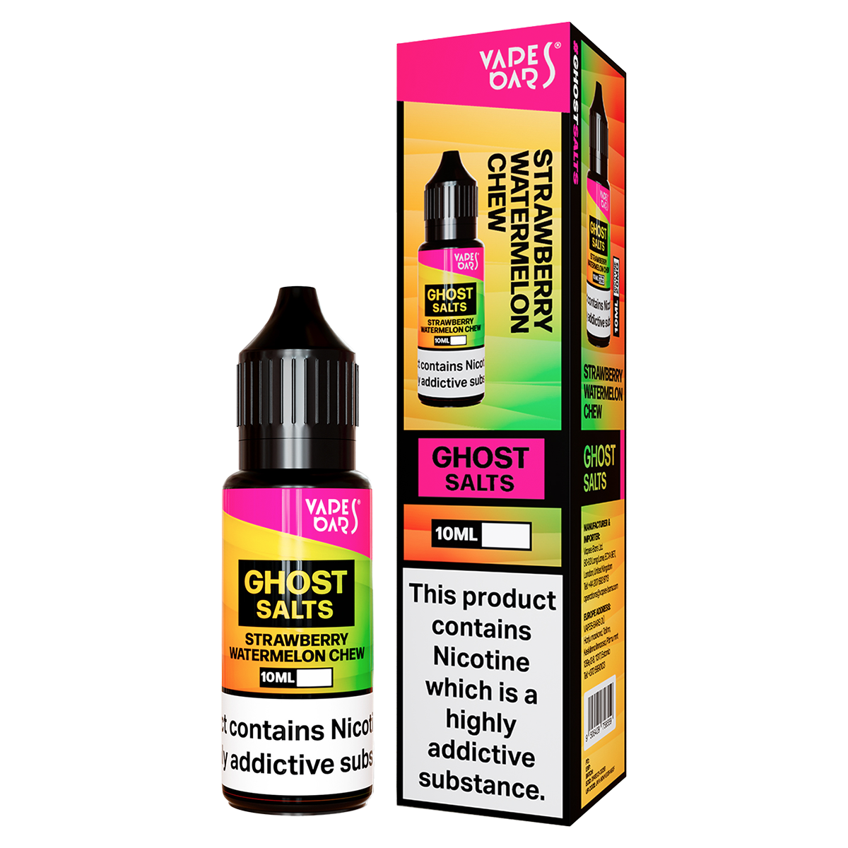 Strawberry Watermelon Chew Ghost Salts by Vapes Bars – Vape Shop