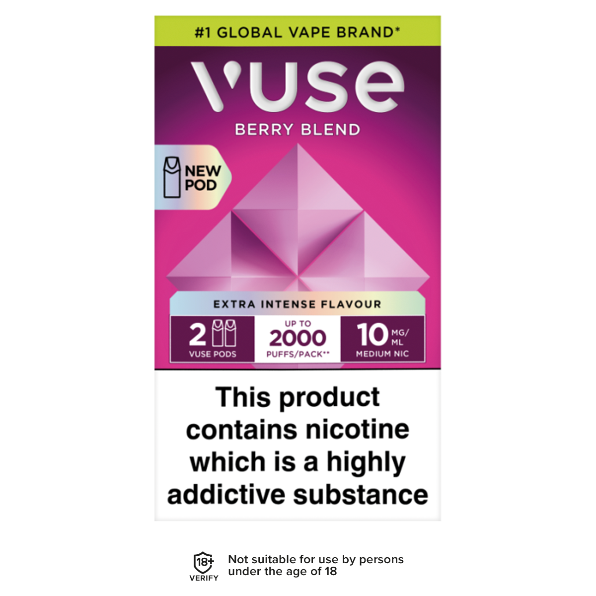 Berry Blend Vuse Pro Pods | 3 For £15 | Up To 2000 Puffs – Vape Shop