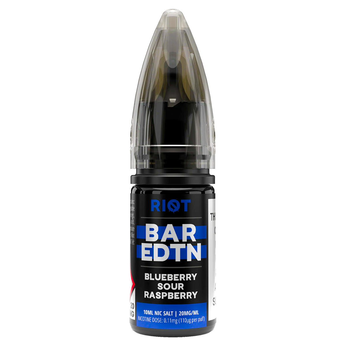 Blueberry Sour Raspberry Riot Bar EDTN Nic Salt 10ml | 3 for £10 | Vape ...