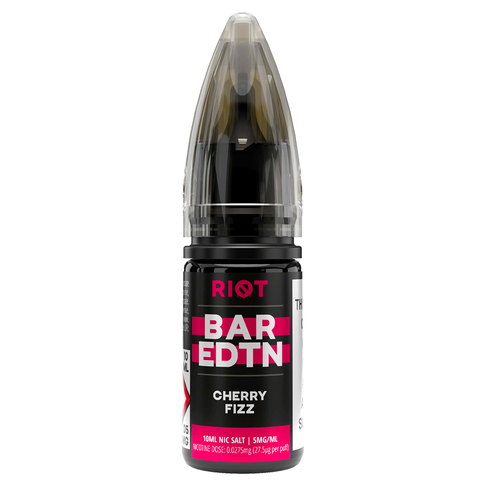 Cherry Fizz Riot Bar Edtn Nic Salt 10ml 3 For £10 Vape Shop