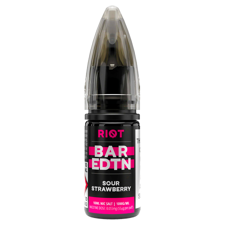 Sour Strawberry Riot Bar EDTN Nic Salt 10ml | 3 for £10 | Vape Shop